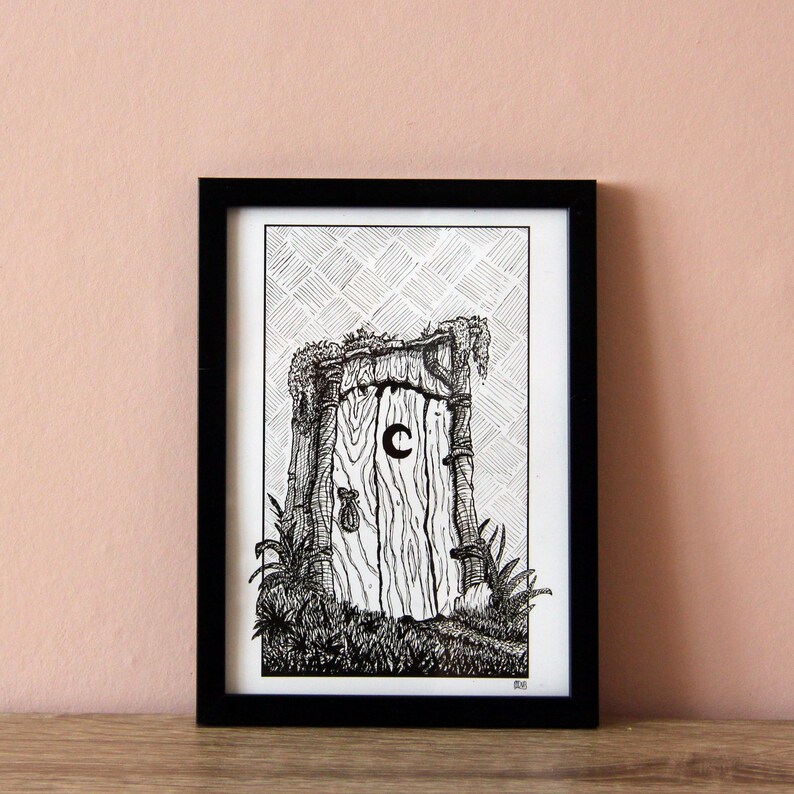 Shrek's Outhouse | A5 or A4 Print | A3 Poster| Imaginative Artwork ...