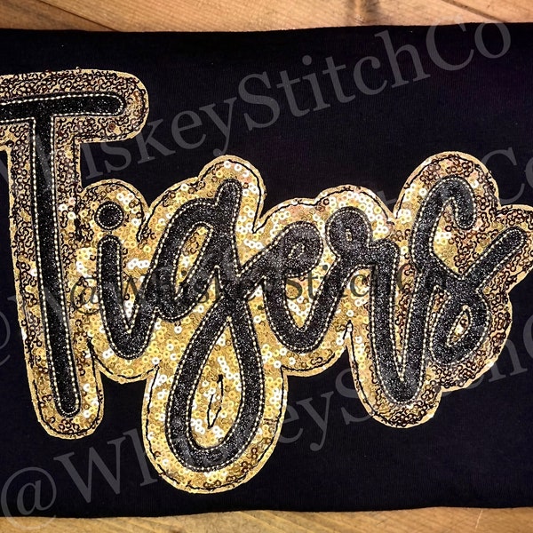 Sequin Tiger Shirt - Etsy