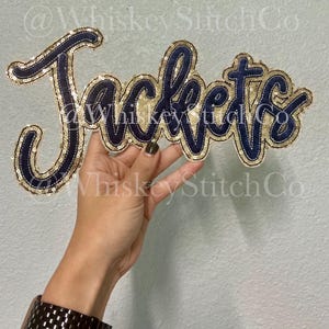 Keep the Shirt, I Just Want the Applique Sparkly Sequin Applique Glue on Patch, Embroidered ...