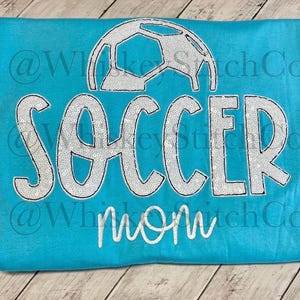 Soccer Mom Sparkly Glitter Custom Fan Wear Gameday Mama - Etsy