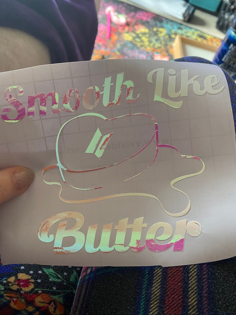Smooth Like Butter BTS Decal - Etsy