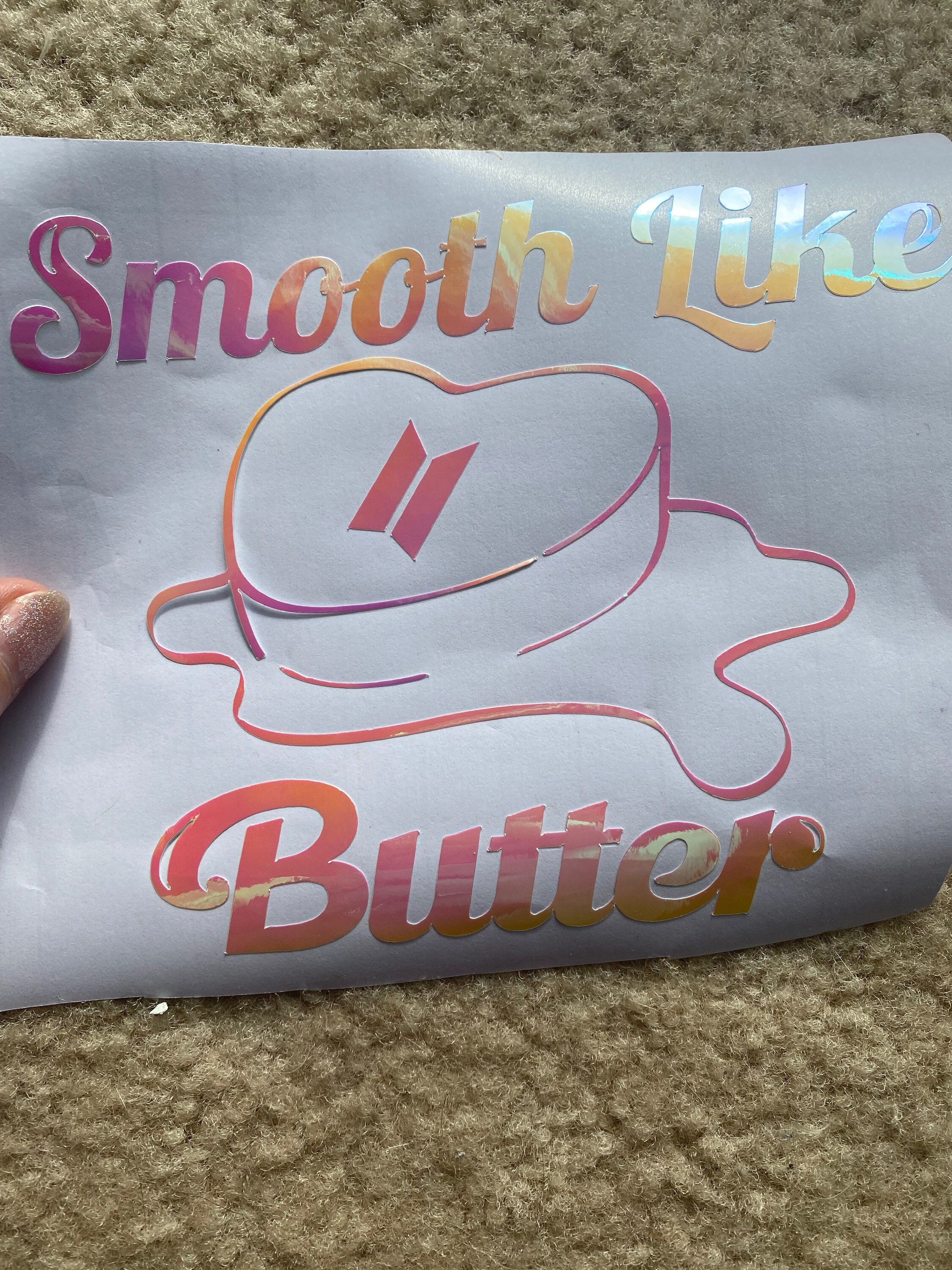 Smooth Like Butter BTS Decal - Etsy