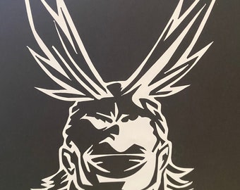 All Might Sticker - Etsy