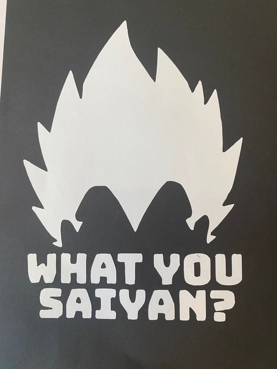 Dragonball Vegeta Decal - Etsy