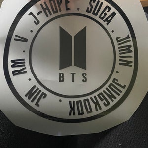 BTS DECAL - Etsy