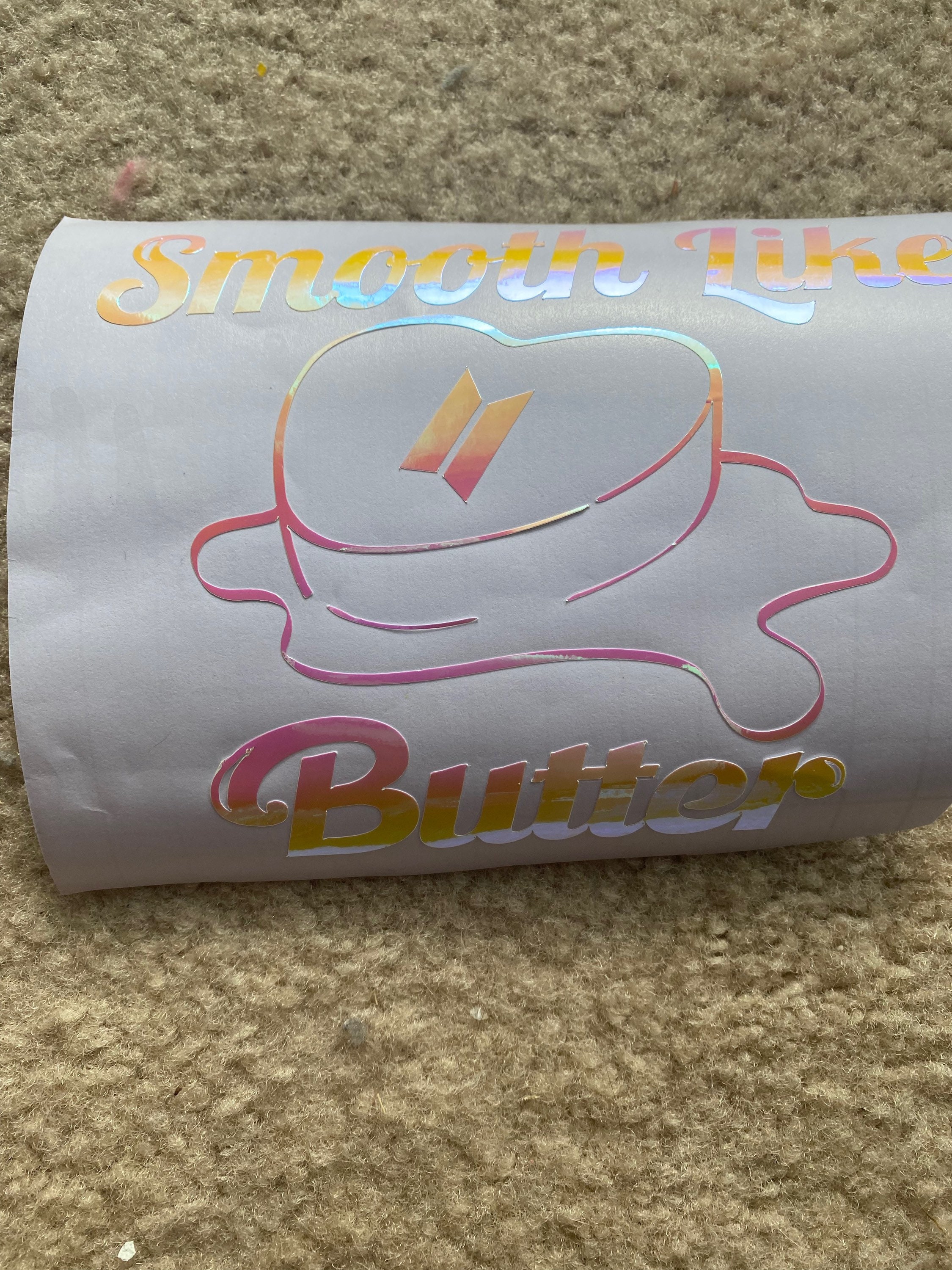 Smooth Like Butter BTS Decal - Etsy