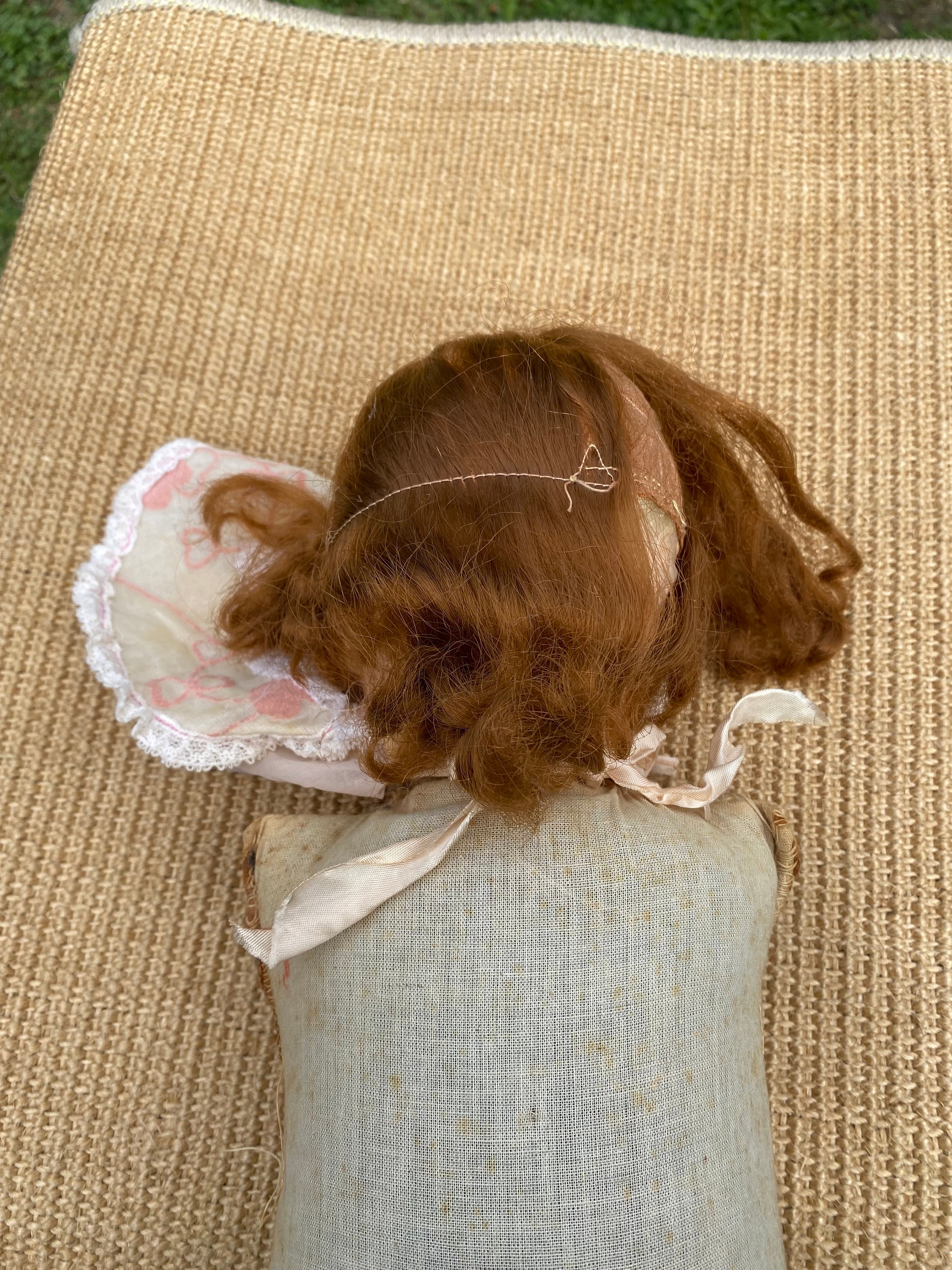 AS IS Old Vintage Amputee Doll W Head & Soft Body Open Shut Green Eyes ...