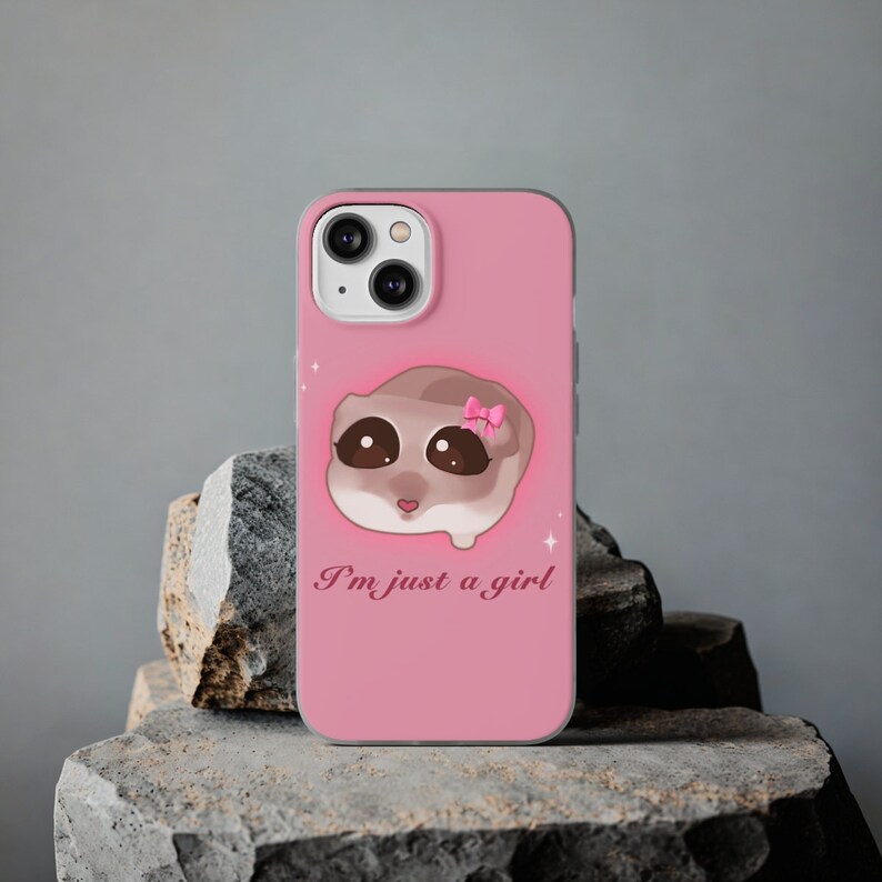 Cute Sad Hamster Phone Case - Etsy
