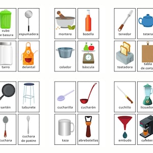 49 Spanish Kitchen Vocabulary Flashcards - Learning Spanish ...