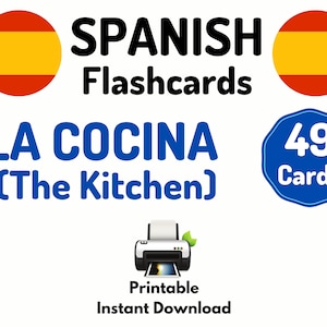 49 Spanish Kitchen Vocabulary Flashcards - Learning Spanish ...