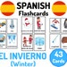 43 Spanish Winter Vocabulary Flashcards - Learning Spanish - Homeschool ...