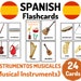 24 Spanish Musical Instruments Vocabulary Flashcards - Learning Spanish ...