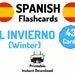 43 Spanish Winter Vocabulary Flashcards - Learning Spanish - Homeschool ...