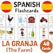 49 Spanish Farm Vocabulary Flashcards - Learning Spanish - Homeschool ...
