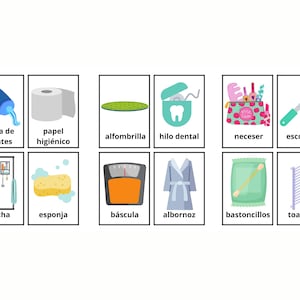 27 Spanish Bathroom Vocabulary Flashcards - Learning Spanish ...