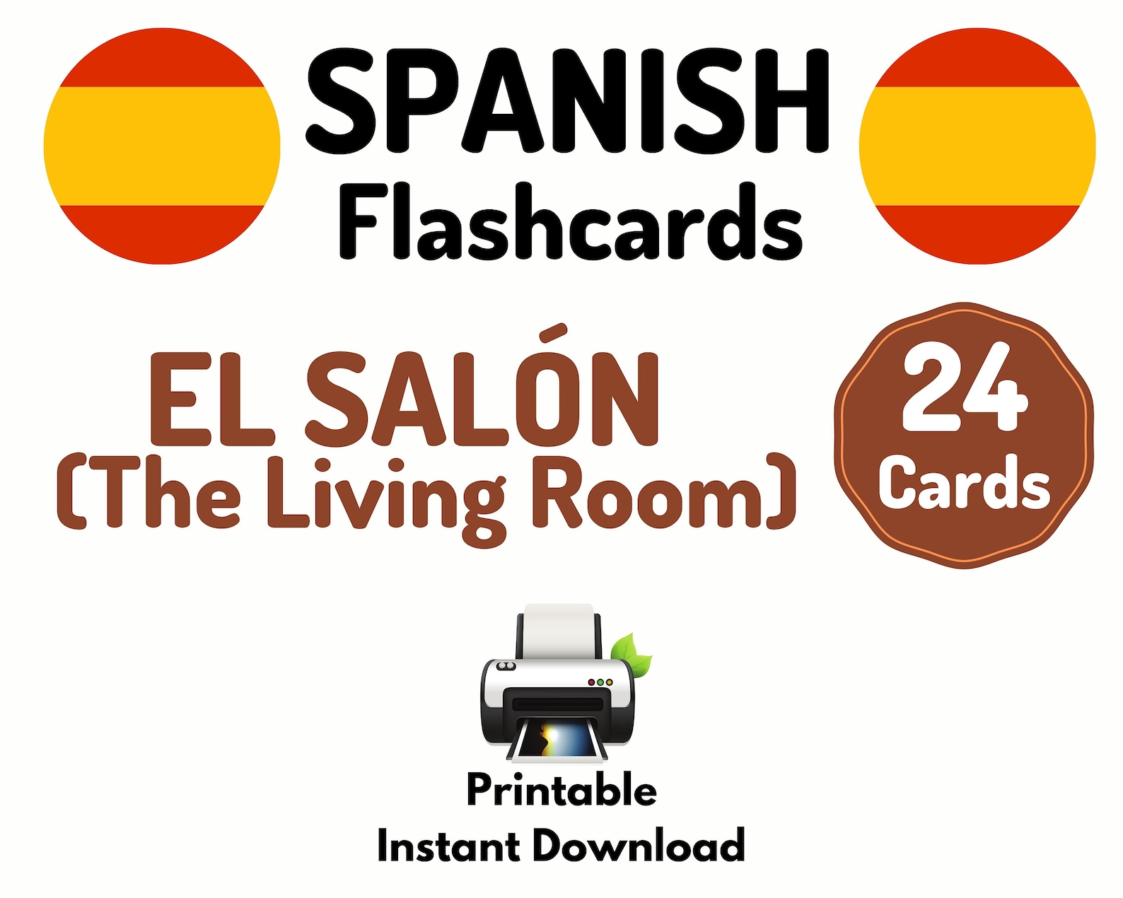 24 Spanish Living Room Vocabulary Flashcards - Learning Spanish ...