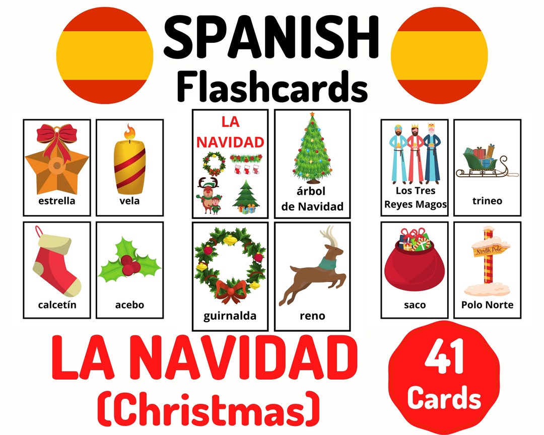 41 Spanish Christmas Vocabulary Flashcards - Learning Spanish ...