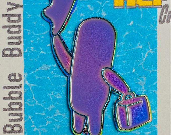 Bubble Buddy W/ Hat and Briefcase (spongebob Inspired Pin) - Etsy
