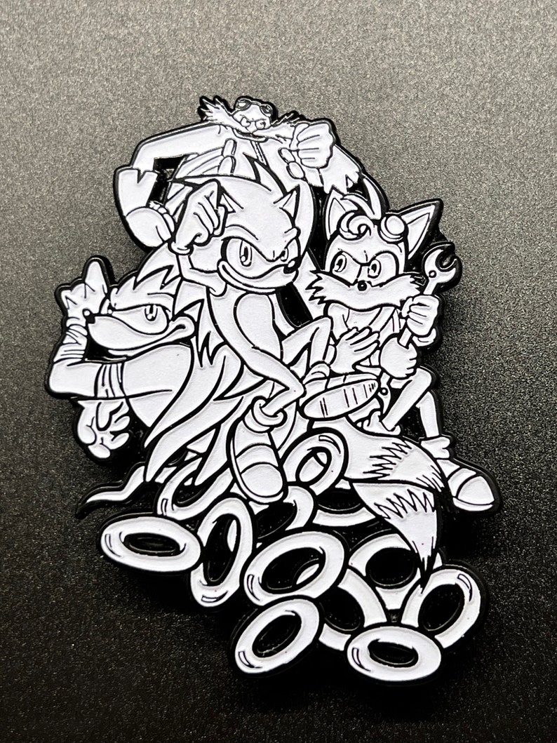 Team Sonic Large Pin (multiple Options) - Etsy