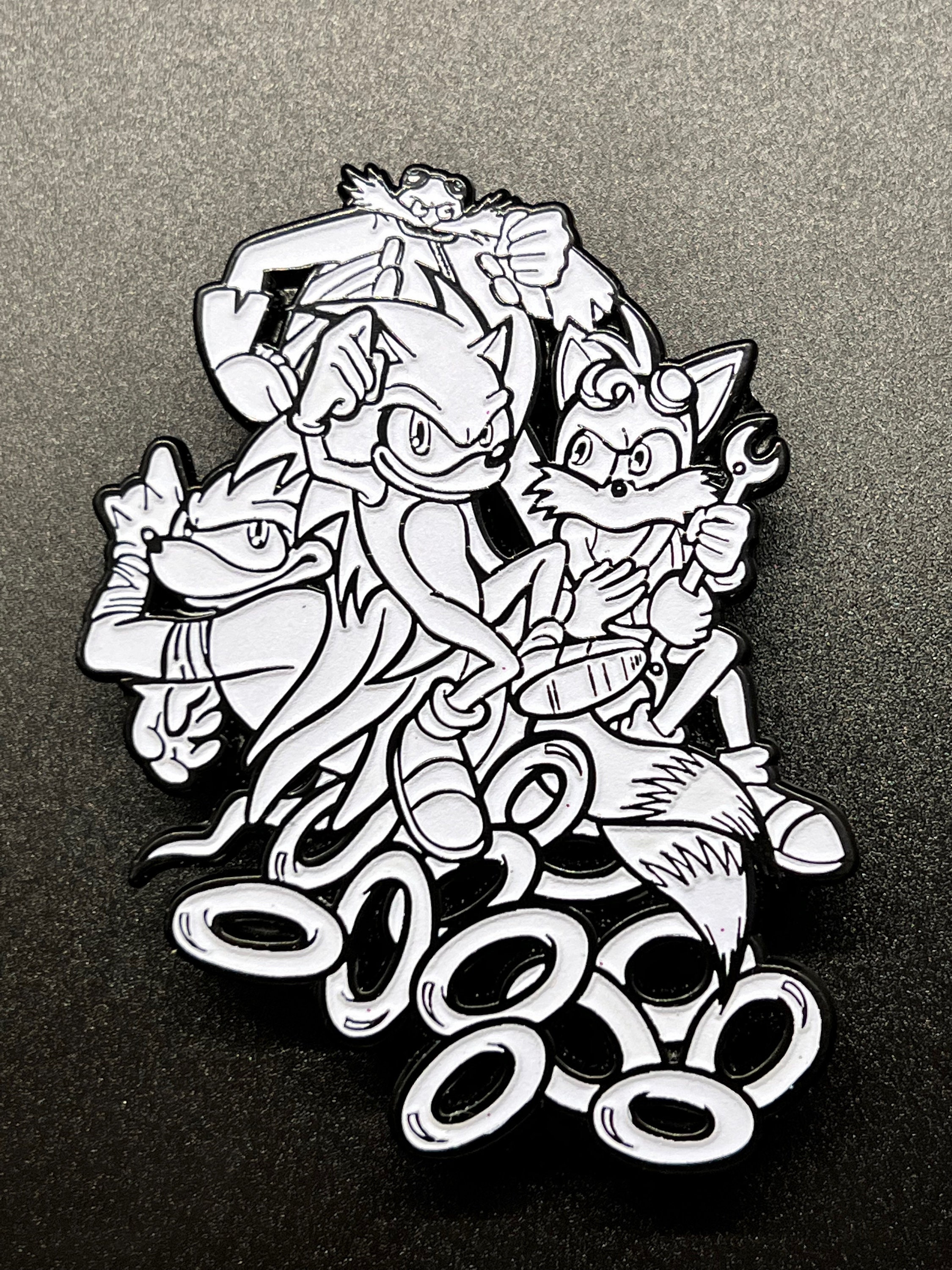 Team Sonic Large Pin (multiple Options) - Etsy