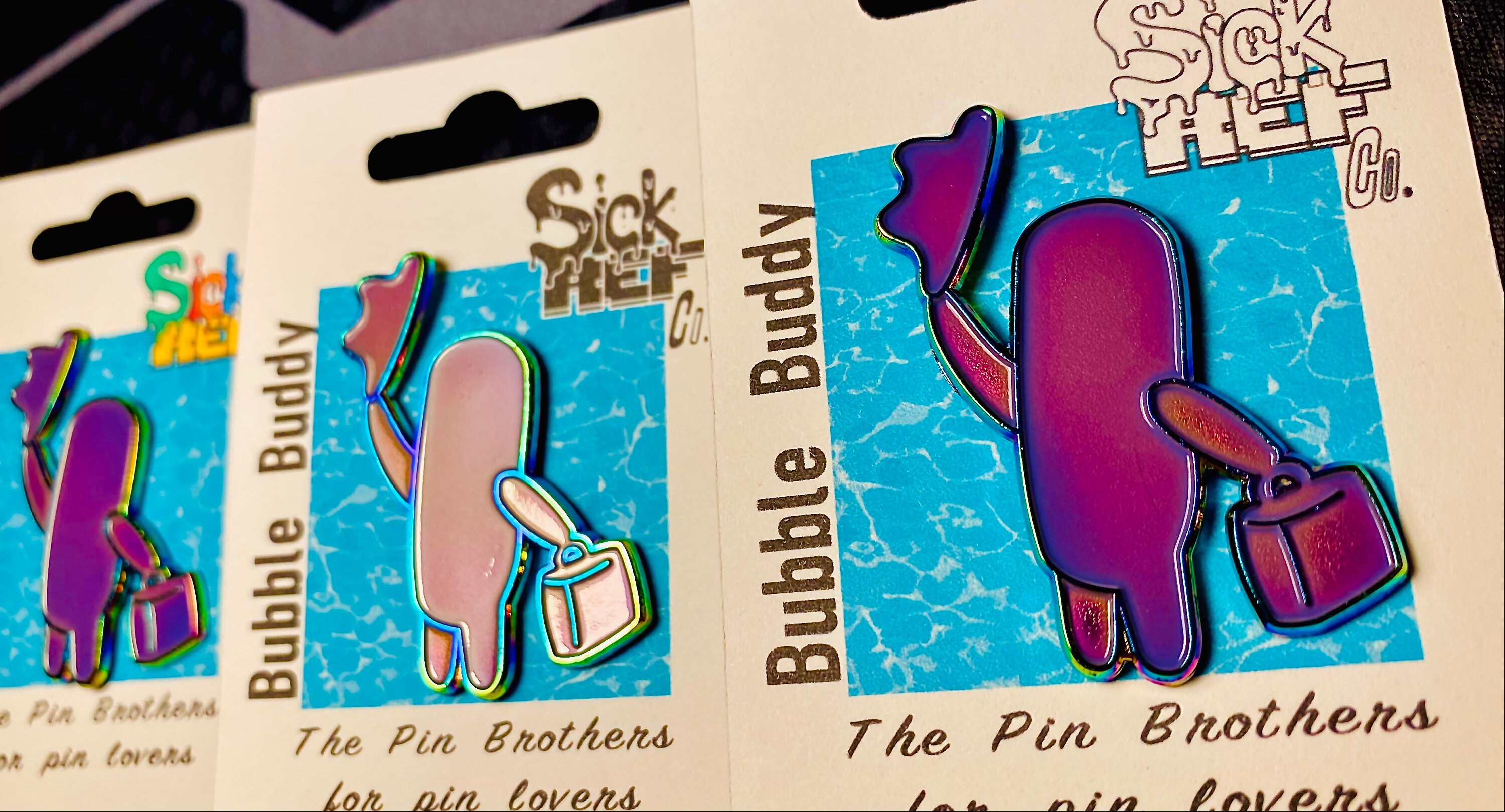 Bubble Buddy W/ Hat and Briefcase Spongebob Inspired Pin | Etsy