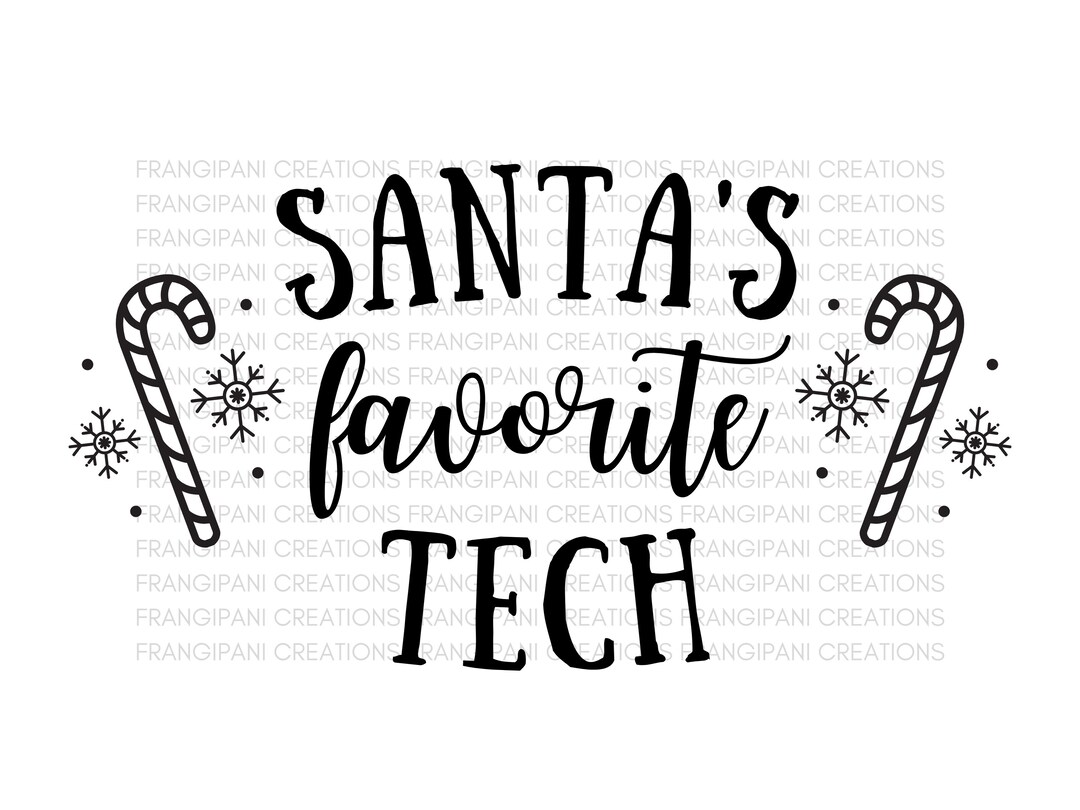 SANTA'S FAVORITE TECH Svg Digital File - Etsy