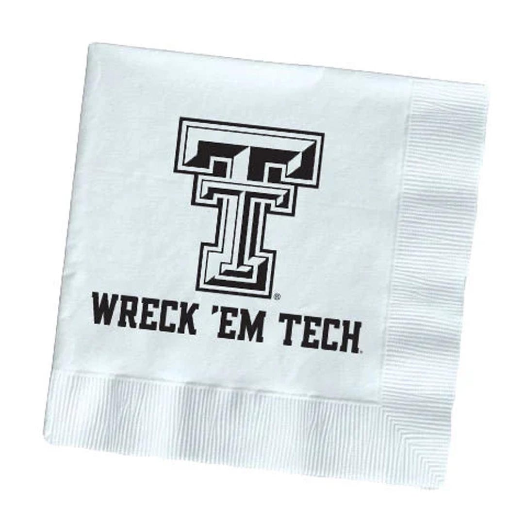 Texas Tech Napkins - 20 Pack - Officially Licensed Wreck Em Tech ...