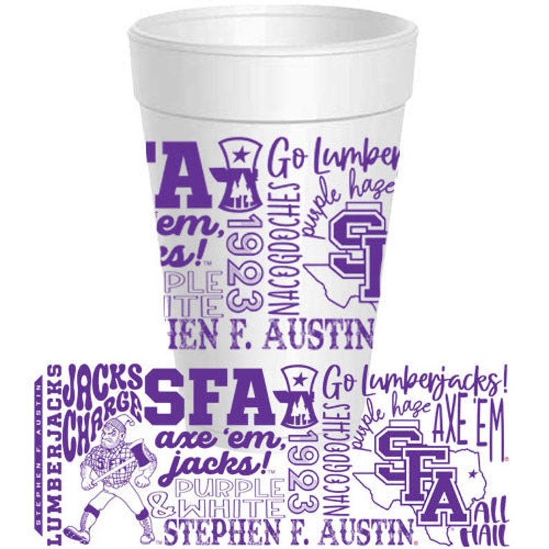25 Pack - SFA - Traditions Font Wrap - 16oz Styrofoam Cups - Etsy
