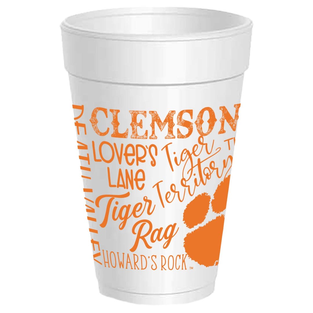 Clemson Cups - 25 Pack - Officially Licensed Tigers Traditions Wrap ...