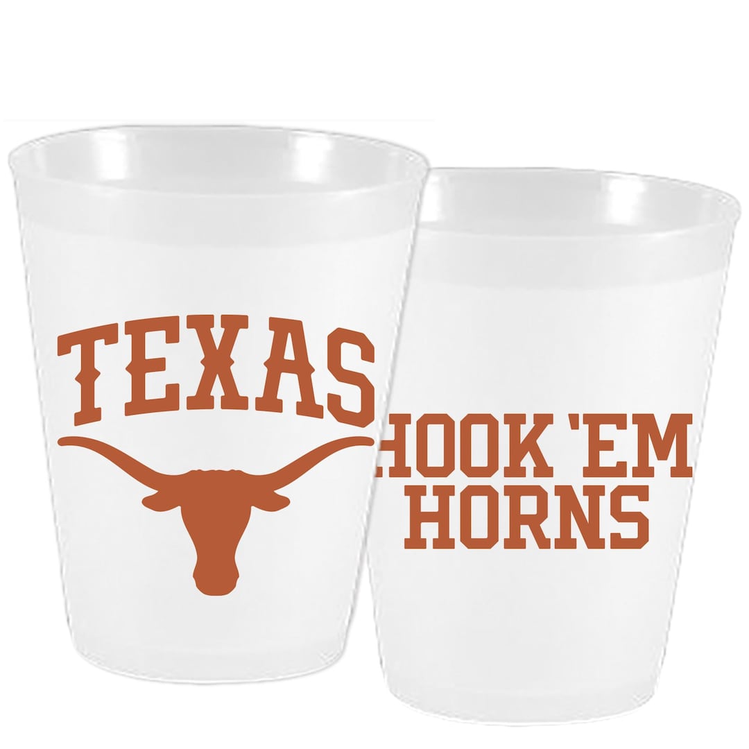 UT Cups - 10 Pack 16oz - Officially Licensed University of Texas - Hook ...