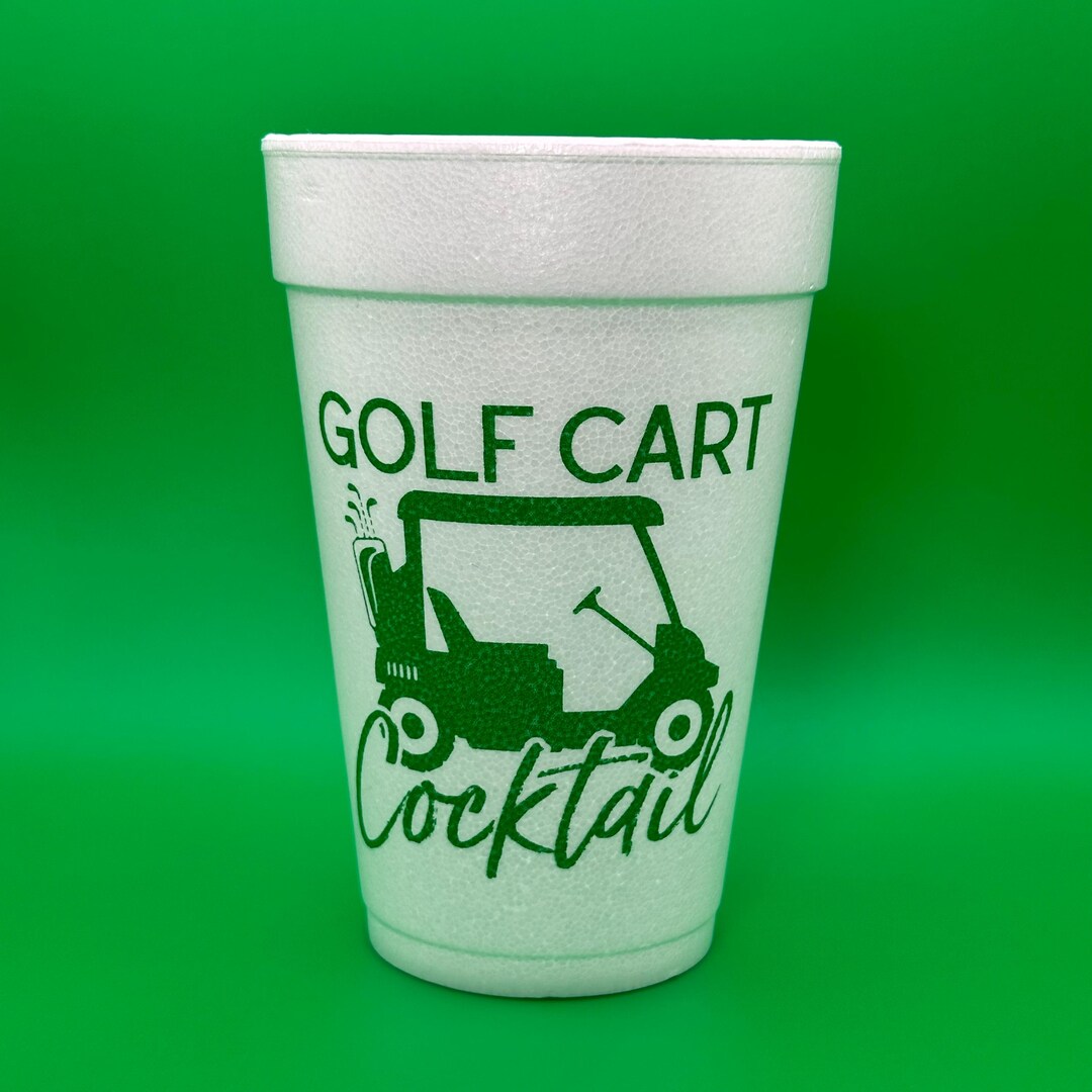 Masters Cups - 25 Pack - Golf Cart Cocktail - 16oz Styrofoam Cups ...