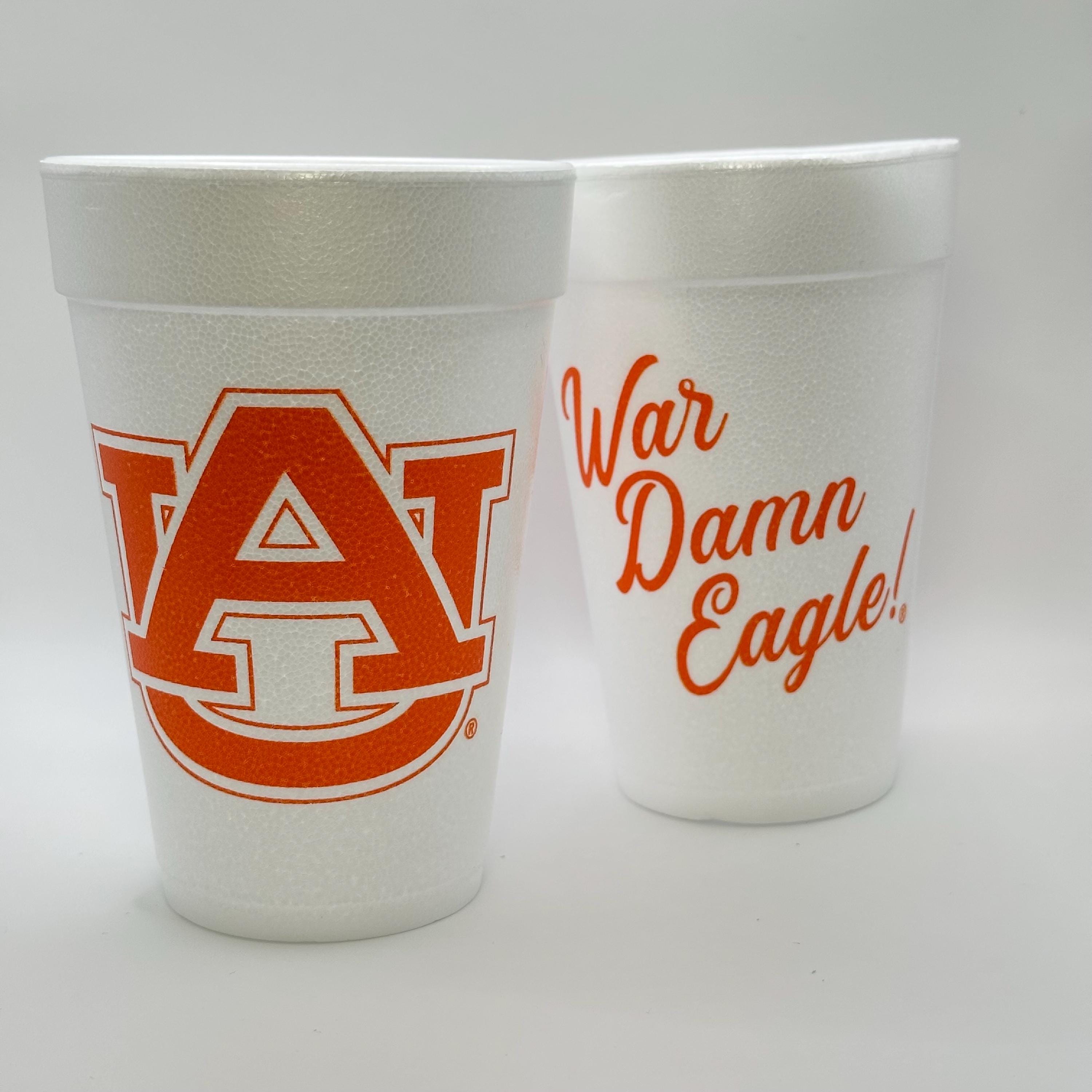 Auburn Cups - 25 Pack - Auburn University - War Damn Eagle - 16oz ...