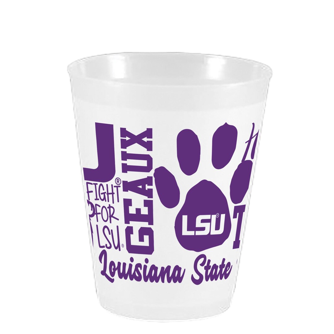 LSU Cups - 10 Pack 16oz - Officially Licensed Geaux Tigers Traditions ...