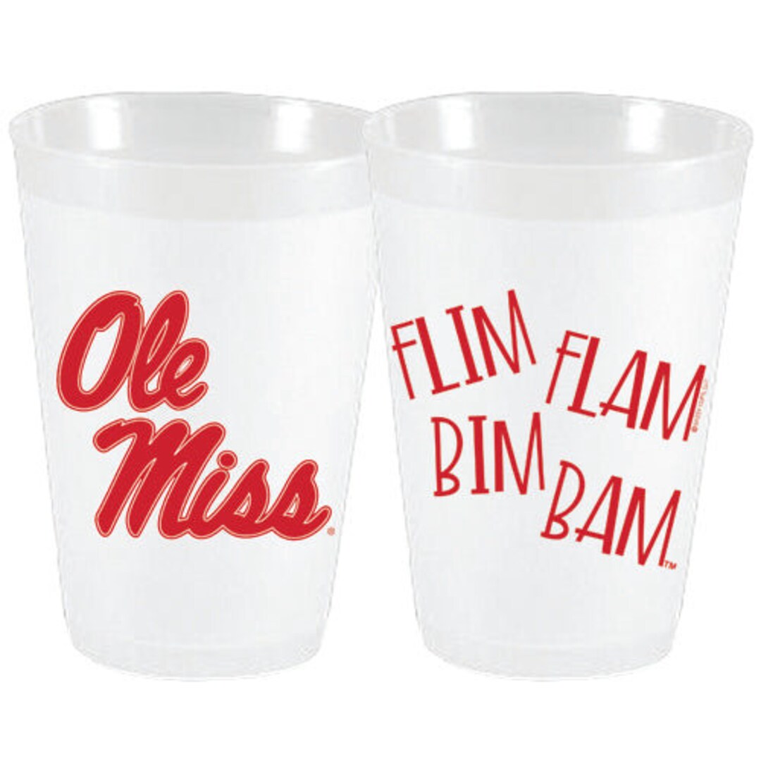 Ole Miss Flim Flam Bim Bam - 16oz Frosted Plastic Cups - 10 Pack - Etsy