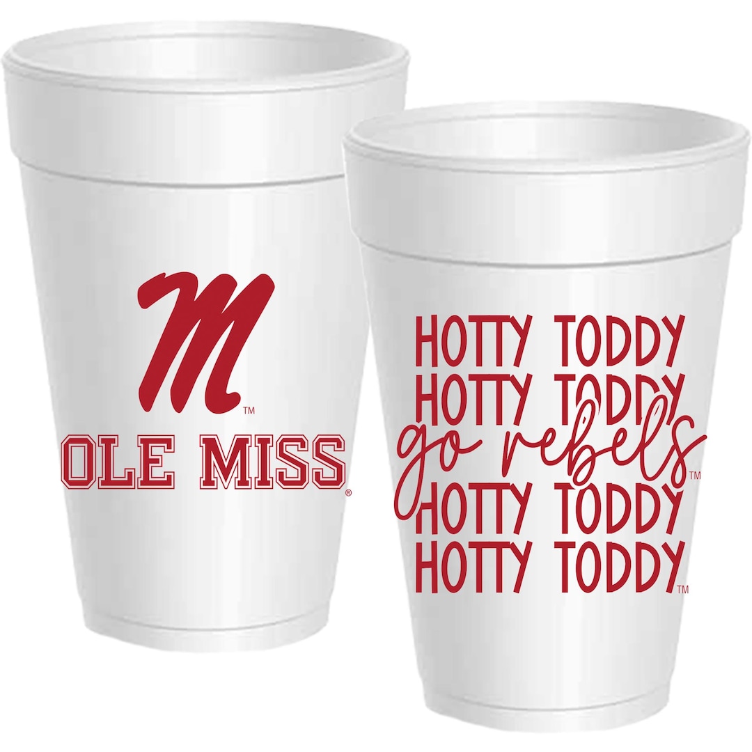 Ole Miss Cups - 25 Pack 16 Oz - Officially Licensed Go Rebels Mirror ...