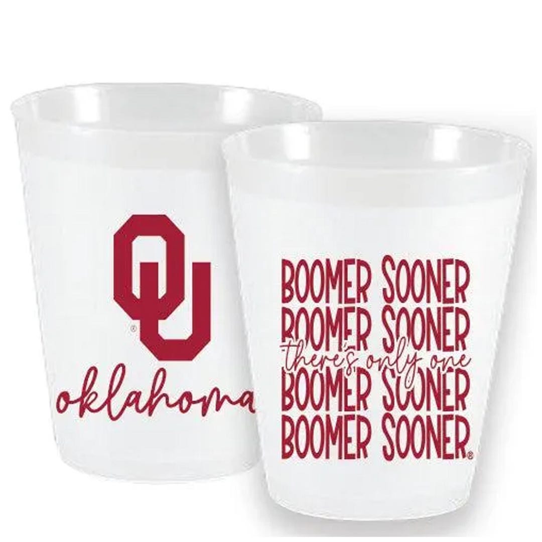 OU Cups - 10 Pack 16oz - Officially Licensed Oklahoma Boomer Sooner ...