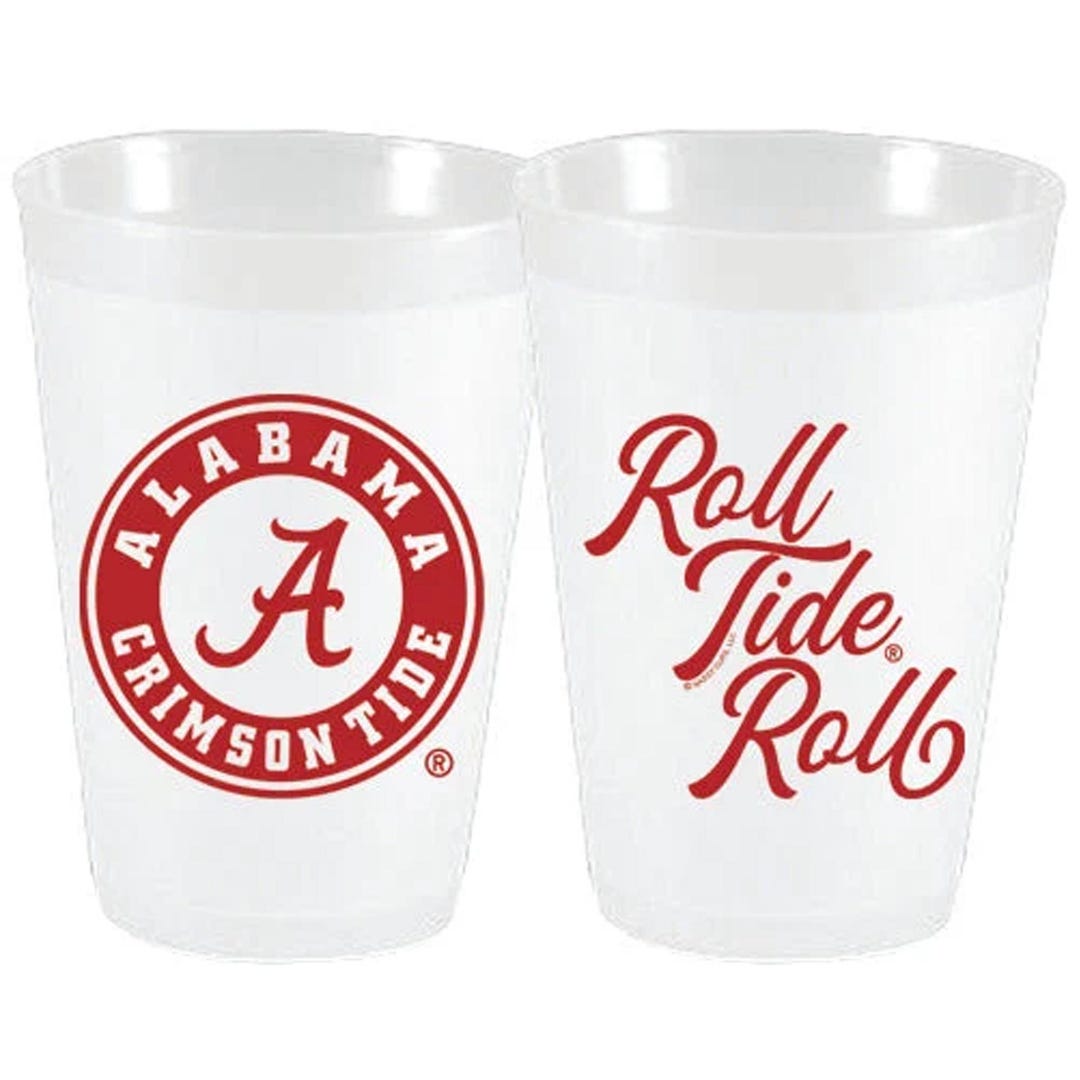 BAMA Cups - 10 Pack - Officially Licensed Alabama Roll Tide Roll 16oz ...
