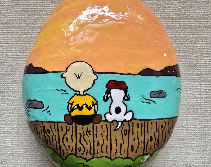 Snoopy and Woodstock Painted Rock - Etsy