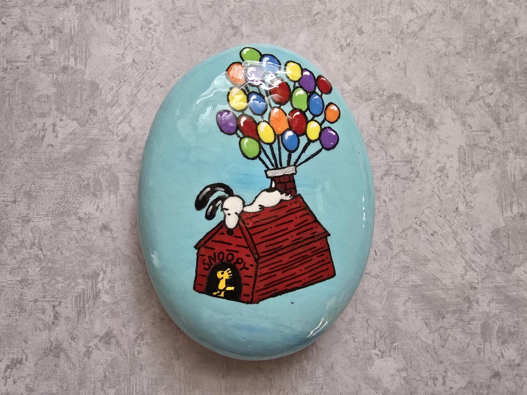 Snoopy and Woodstock Painted Rock - Etsy