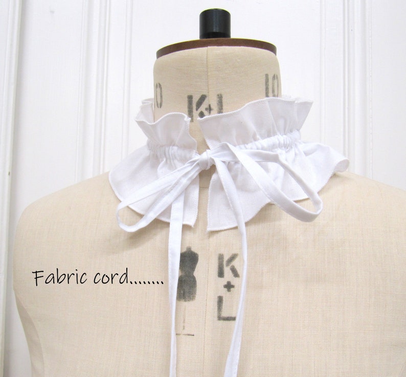 Removable Cotton Collar, Collar With Bow, Fake White Collar, Removable ...