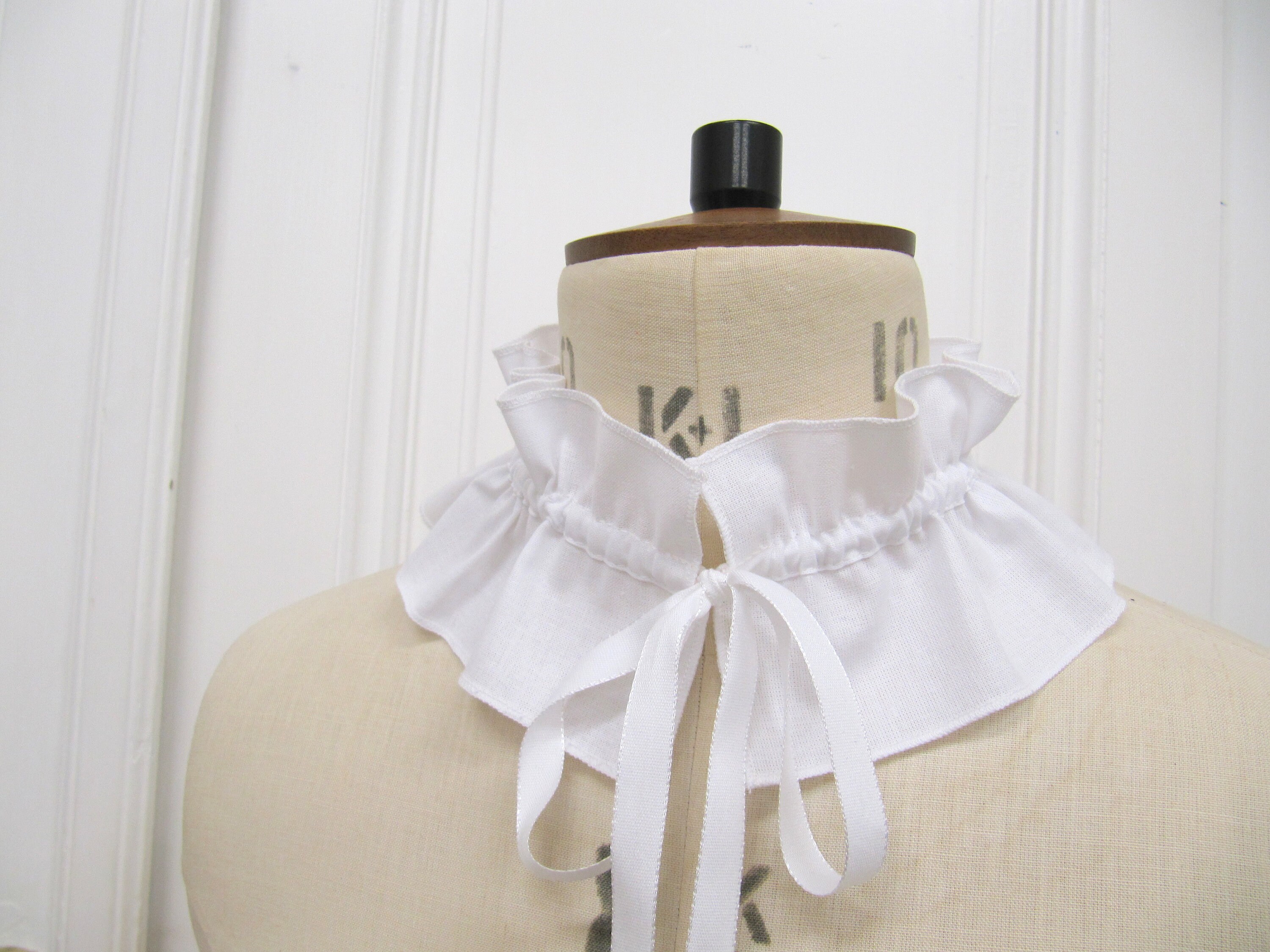 Removable Cotton Collar, Collar With Bow, Fake White Collar, Removable ...