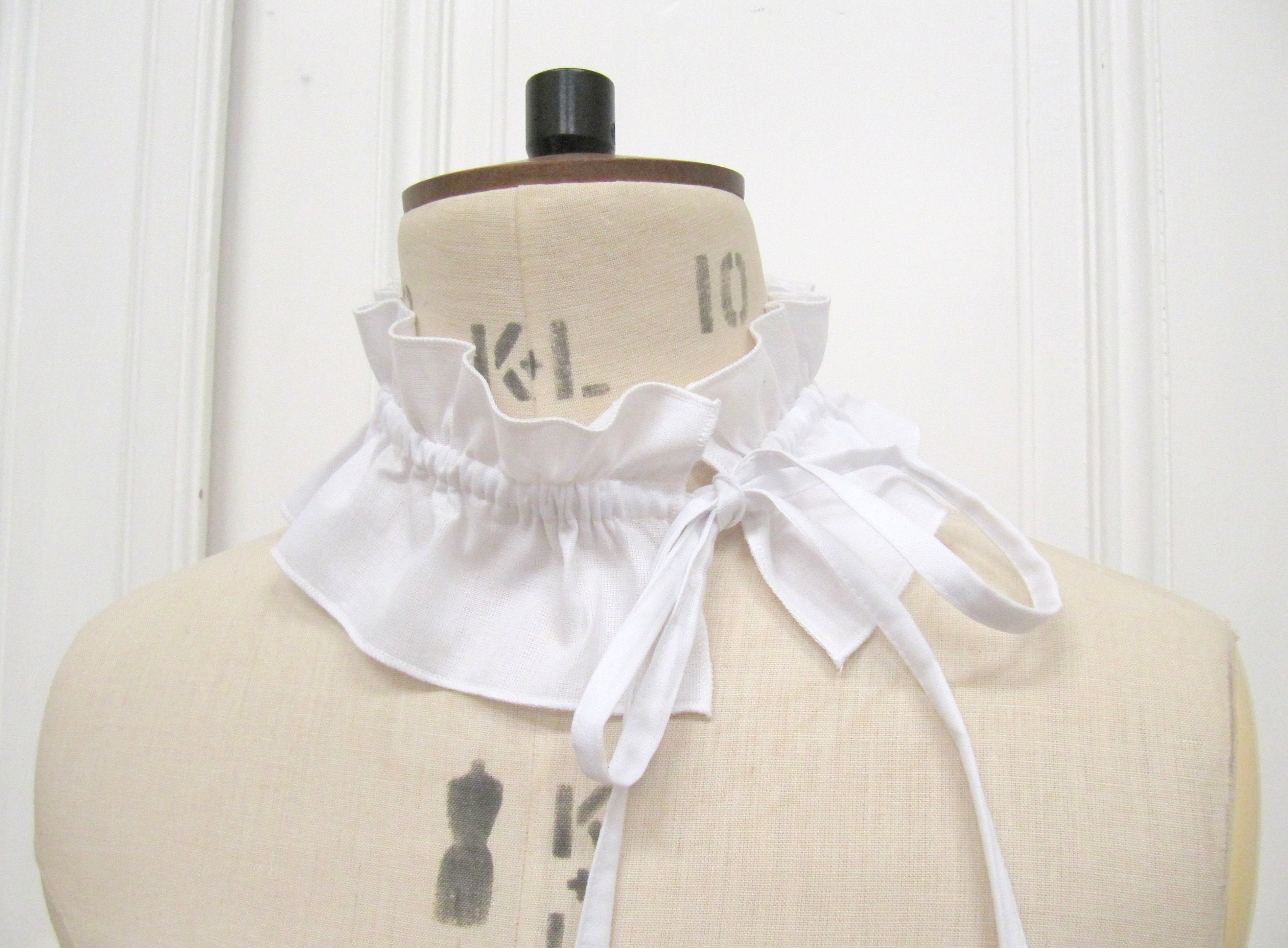 Removable Cotton Collar, Collar With Bow, Fake White Collar, Removable ...