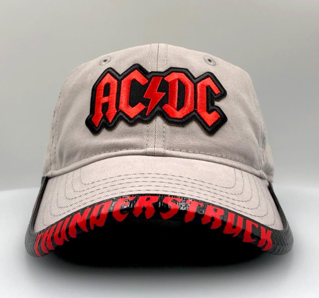 Custom AC DC Hat With Personalized Brimmtrimm Brim Protector, Classic ...