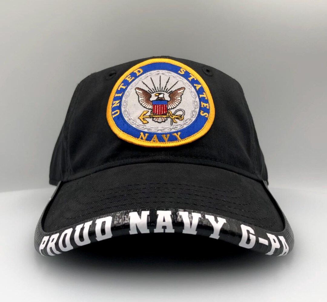 United States Navy Custom Hat With Customized Brimmtrimm Hat Accessory ...