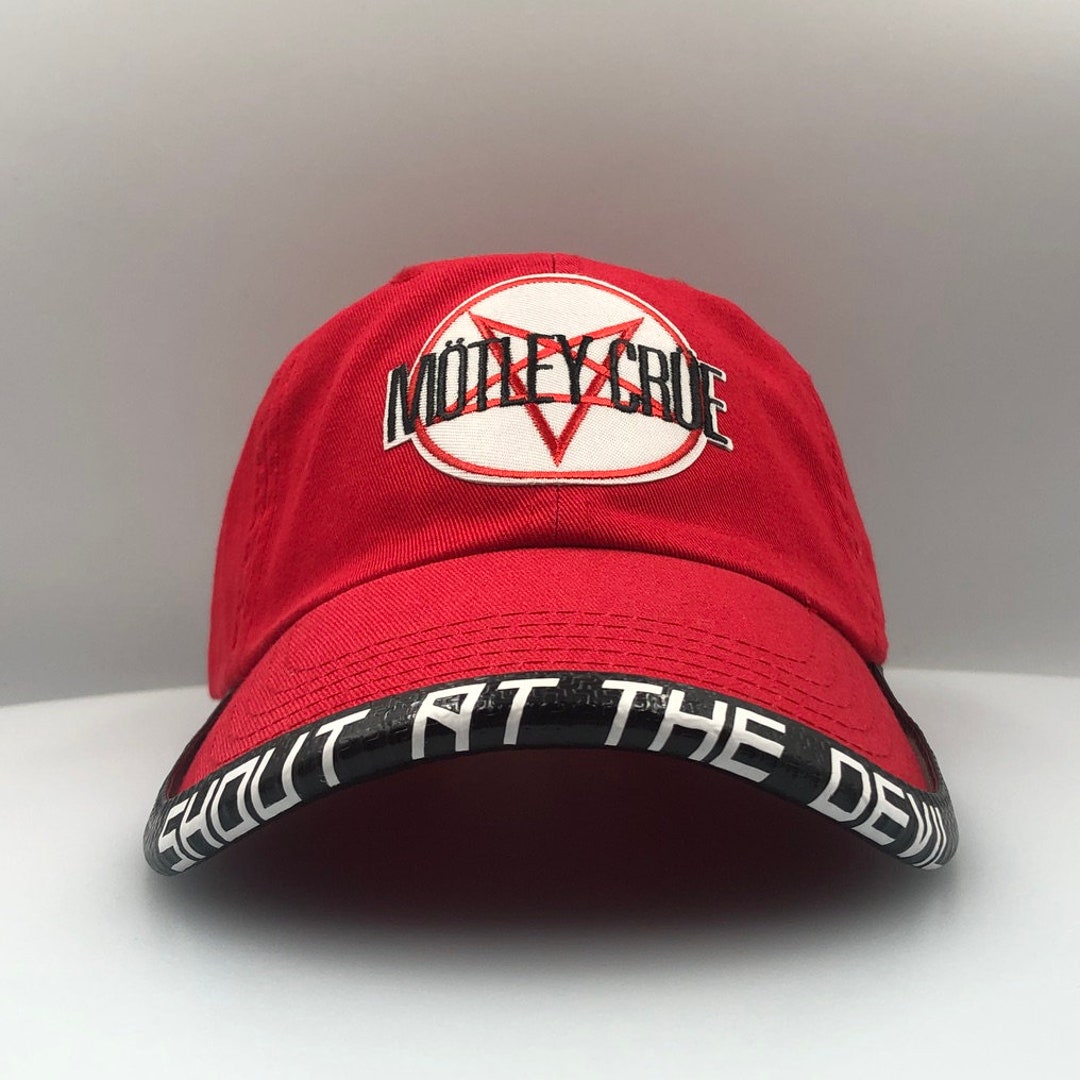 Classic Rock Motley Crue Hat With Custom Brimmtrimm Hat Accessory Brim ...