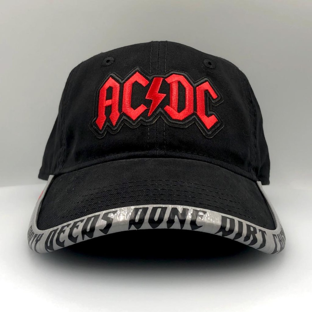 Custom AC DC Hat With Personalized Brimmtrimm Brim Protector, Classic ...