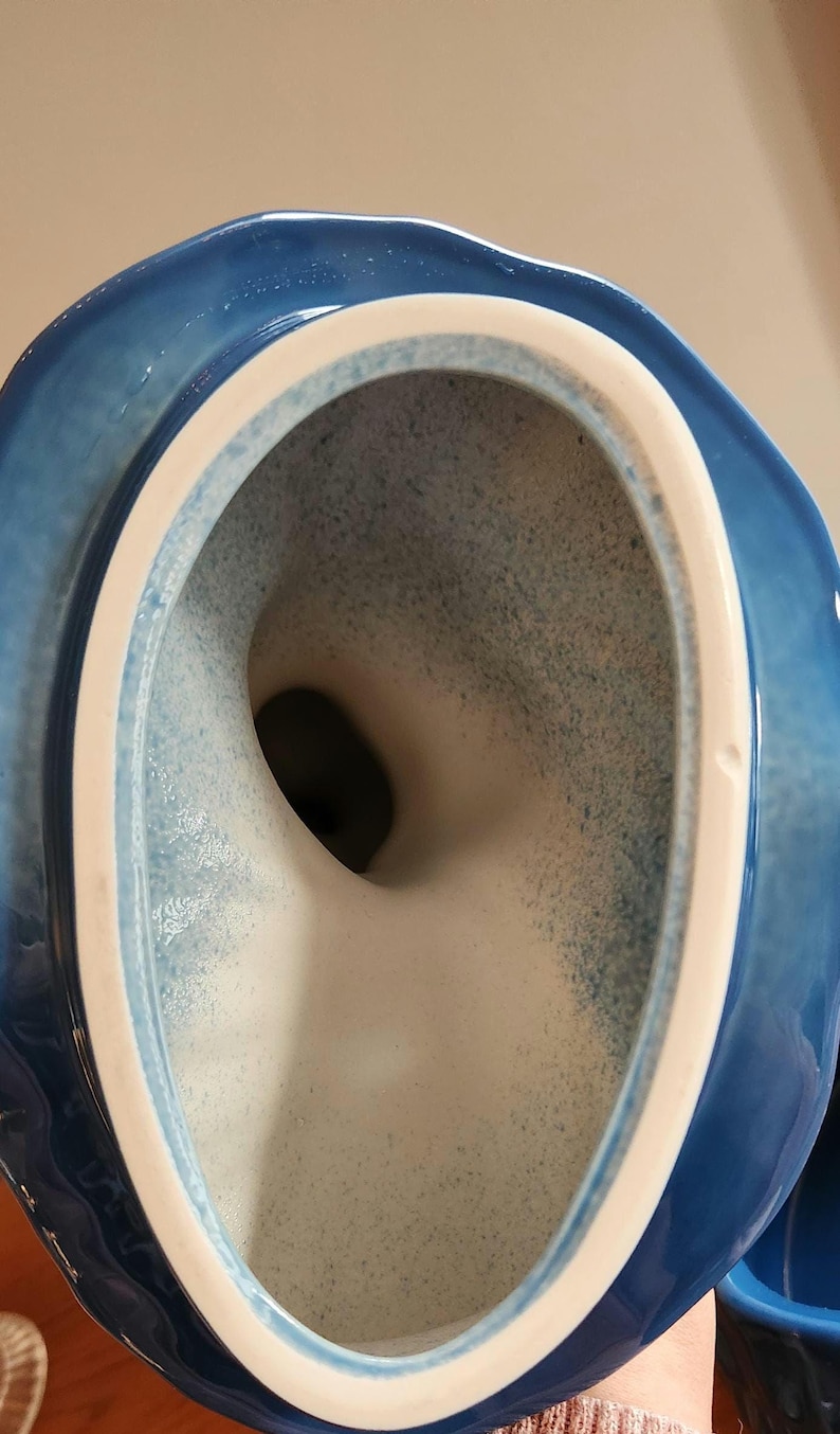 Fiestaware Dancing Lady Cookie Jar | Jose Gimeno | Lapis Blue | Hall ...