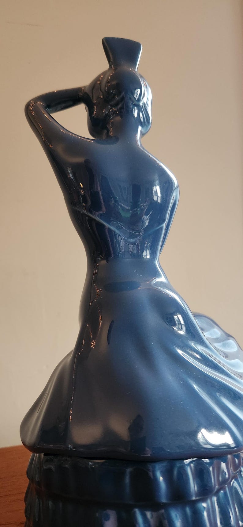 Fiestaware Dancing Lady Cookie Jar | Jose Gimeno | Lapis Blue | Hall ...