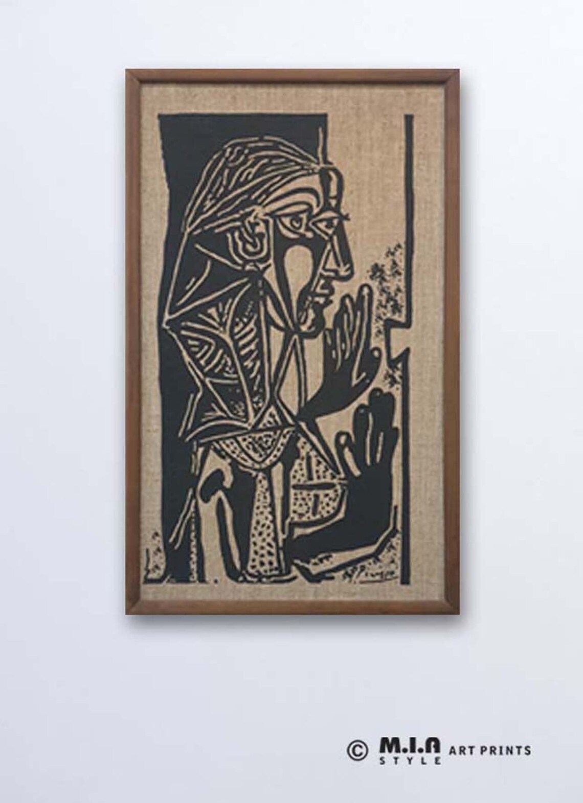 Wall Art on Canvas Pablo Picasso the Woman at the Window, Graphic ...