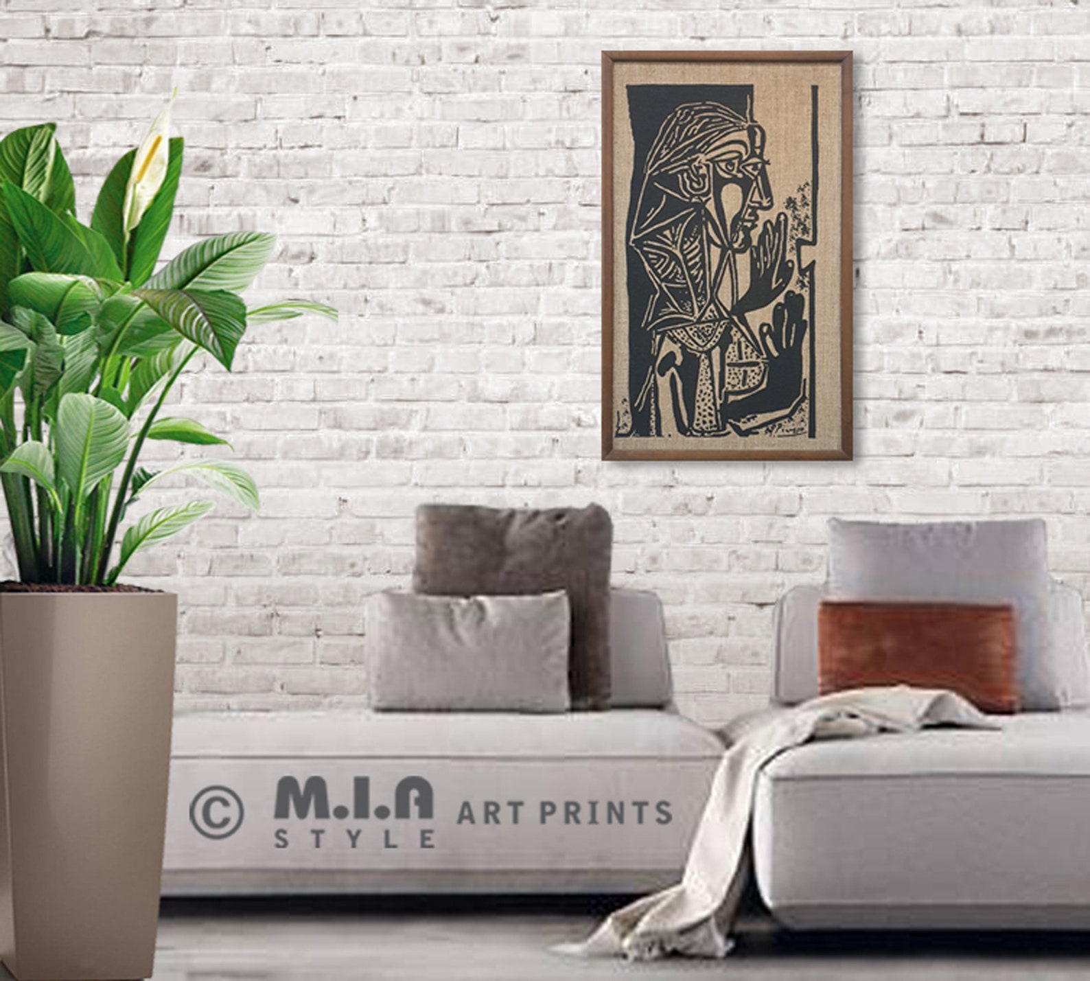 Wall Art on Canvas Pablo Picasso the Woman at the Window, Graphic ...